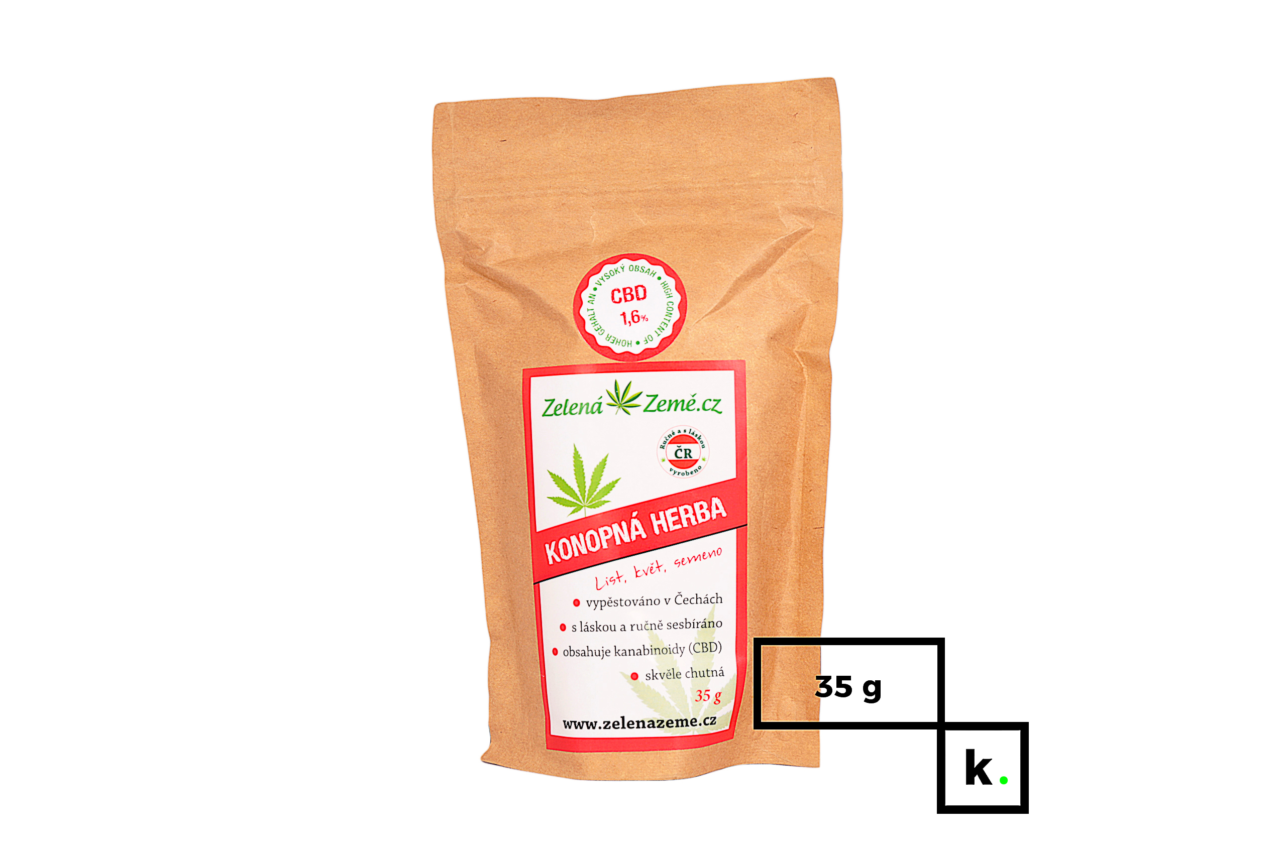 Zelená Země konopna herbata z CBD - 35 g - Sklep Konopny Zelená Země konopna herbata z CBD - 35 g - Sklep Konopny